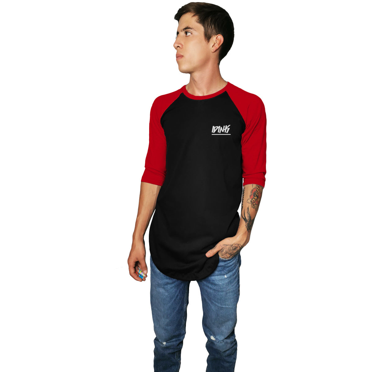 Playera Raglan Long Fit IDINK Negra – Idink Clothing